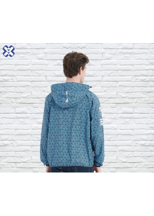 Men 100% nylon printed windbreaker