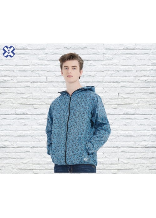 Men 100% nylon printed windbreaker